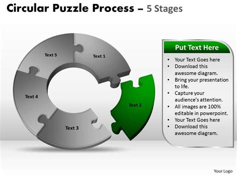 Components Circular Puzzle Process PowerPoint Slide Clipart Example Of Great PPT