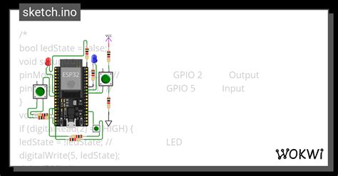 ใบงานที่ 1 การทดลองครั้งที่ 4 wokwi esp32 stm32 arduino simulator