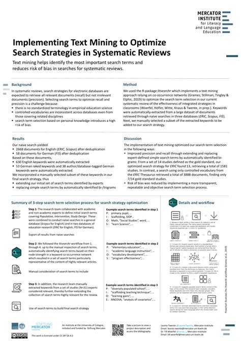 pdf implementing text mining to optimize search strategies in