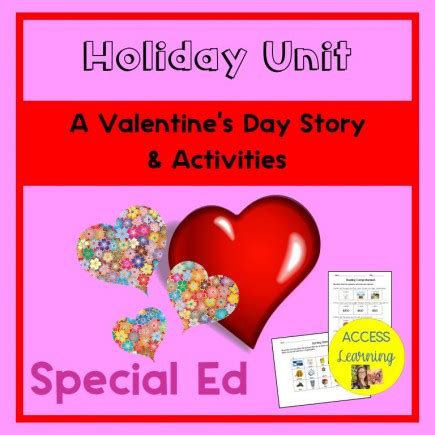 Valentine S Day Mini Unit Budgeting Theme For Special Education Adaptive Books