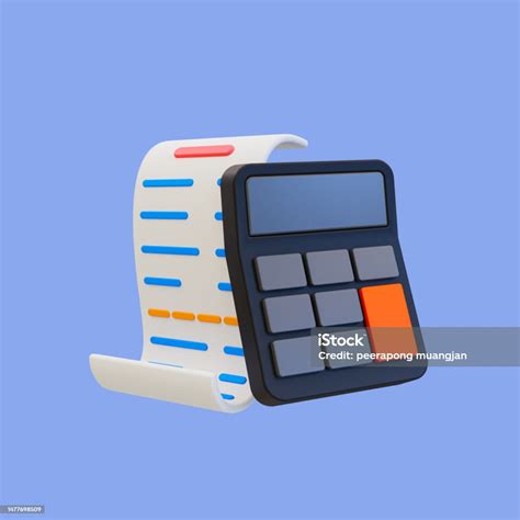 3d 최소 쇼핑 결제 및 결제 온라인 쇼핑 개념입니다 계산기로 청구서 3d 렌더링 그림 클리핑 경로 포함 0명에 대한 스톡 사진 및 기타 이미지 Istock