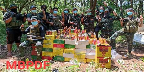 မိုးဗြဲမြို့ပေါ် ကုန်စုံဆိုင်များ၌ စစ်တပ်ထုတ်ကုန်များကို Pdf က သိမ်းဆည်း