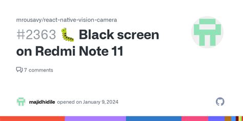🐛 black screen on redmi note 11 · issue 2363 · mrousavy react native
