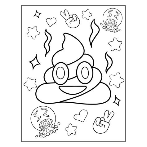 Раскраска Вонючий смайлик распечатать раскраски для детей