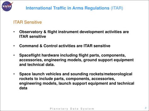 PPT International Traffic In Arms Regulations ITAR PowerPoint Presentation ID