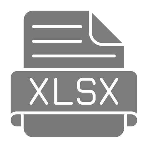 Xlsx 아이콘 프리미엄 벡터