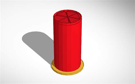 3d Design Shotgun Shell Prop Tinkercad