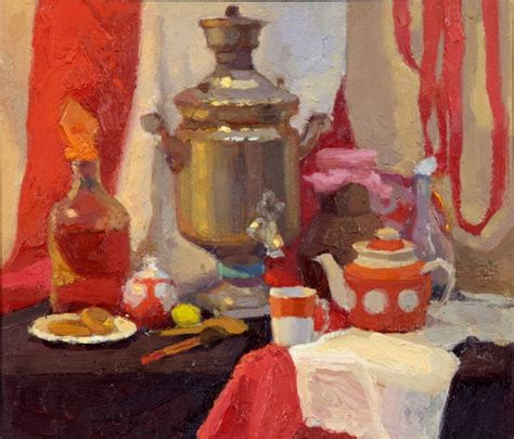 Авторские галереи Ракова Бурцева Мария Николаевна Красное на черном Живопись [Натюрморт]