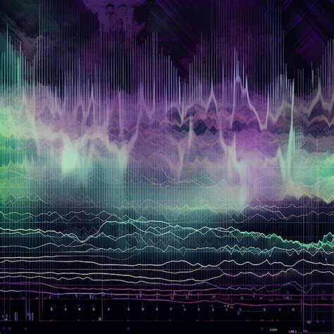Premium Photo Abstract Digital Landscape With Vibrant Data Waves