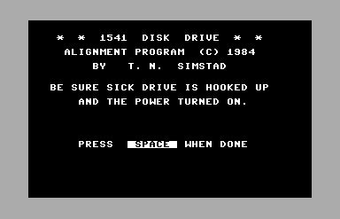 CSDb 1541 Disk Drive Alignment Program By Herel 1984