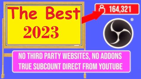 How To Add Live Sub Count To Your Stream Obs Youtube