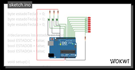 Leds Con Pulsadores Wokwi Esp32 Stm32 Arduino Simulator