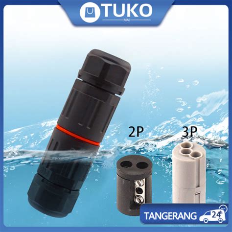 Konektor Kabel Listrik IP68 Waterproof Sambungan Kabel Listrik CDF M3 2 Core 3 Core Lazada