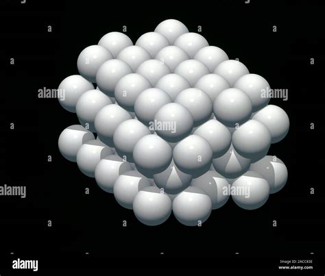 Hexagonal Close Packed Lattice Computer Illustr Ation Of A Hexagonal Close Packed Crystal
