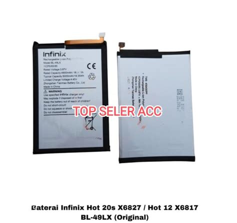 Baterai Battery Infinix Hot X Hot S X Bl Lx Original Lazada Indonesia