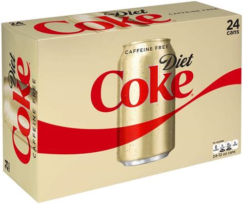 Coca Cola Diet Coke Caffeine Free 24 Pack 12 Oz Cans Louisiana Pantry