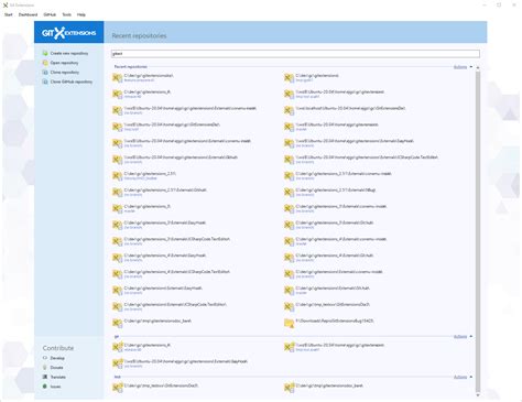 Dashboard GitExtensions 5 2 Documentation