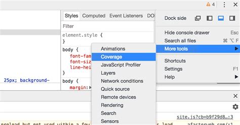 Using Chrome Dev Tools To Identify Unused Code A Faster Web
