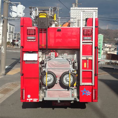 水槽付き消防ポンプ自動車CD Ⅰ型1 300L 長野ポンプ株式会社