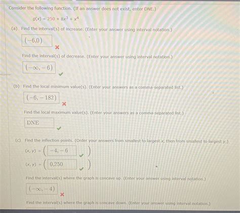 Solved A Find The Intervals Of Increase B Find The Local Minimum Course Hero