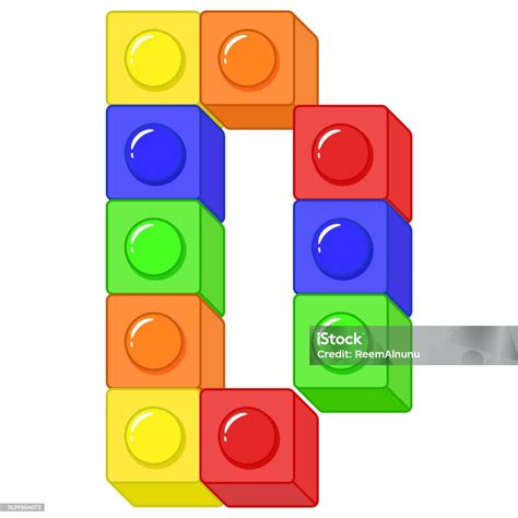 블록 알파벳 영어 문자 D 블록 색칠 현대 스타일 그림 공부에 대한 스톡 벡터 아트 및 기타 이미지 공부 교습 교육