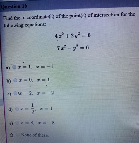Solved Question Find The X Coordinate S Of The Point S Chegg