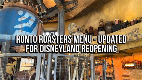 Ronto Roasters Menu Updated For Disneyland Reopening Food At Disneyland