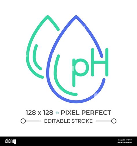 Ph Level Two Color Line Icon Stock Vector Image And Art Alamy