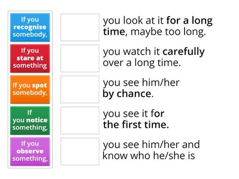 Langauge Hub B1 Seeing And Hearing Match Up