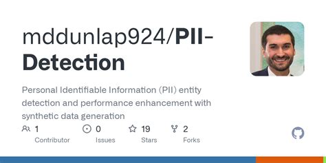 Github Mddunlap924pii Detection Personal Identifiable Information Pii Entity Detection And