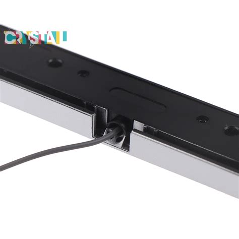 Crystal Wii Sensor Bar Wired Receivers IR Signal Ray USB Plug Replacement For Nitendo NEW