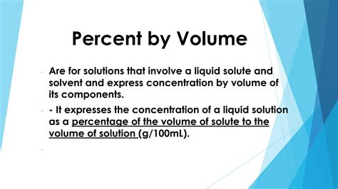 SOLUTION Percent By Volume Studypool
