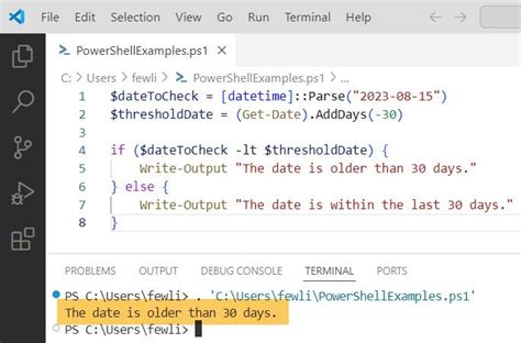 Check If Date Is Older Than 30 Days In Powershell