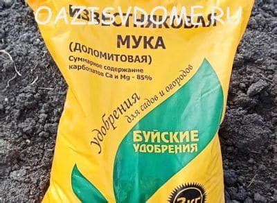 Доломитовой муки когда и сколько вносить для раскисления почвы