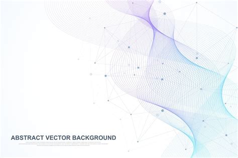 Premium Vector Abstract Plexus Background With Connected Lines And