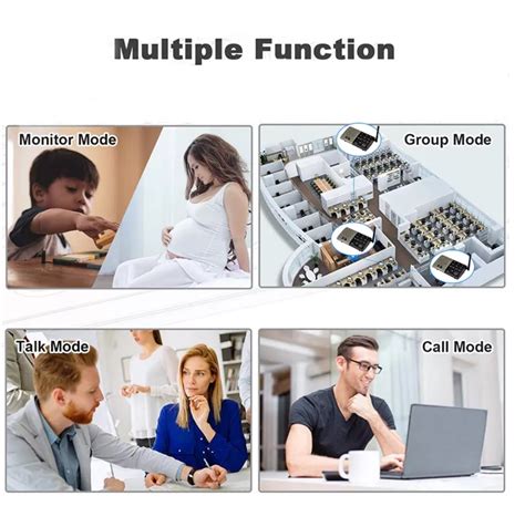 Full Duplex Wireless Intercom System Two Way Communication For Home And Office Hands Free