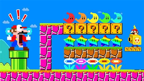 Super Mario Bros But There Are More Custom Item Blocks P2 Game