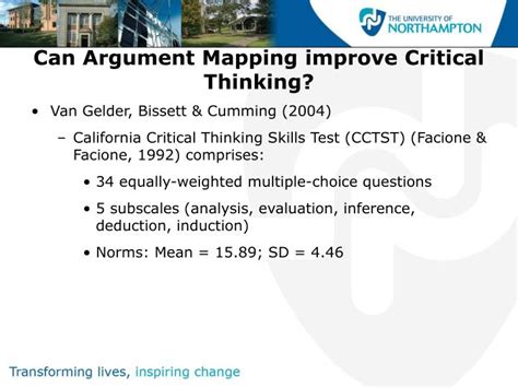 Ppt Argument Mapping For Critical Thinking Skills Research In Progress Powerpoint