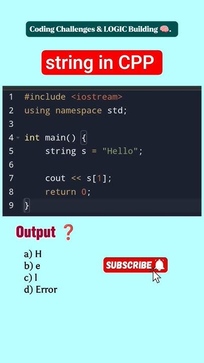 Problem Solving 🧠 Quiz Computer Language Basics Cpp Coding Cs Techshorts Dsa Feed Youtube