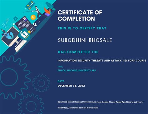 Subodhini Bhosale On Linkedin Completed Information Security Threats