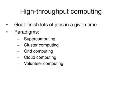 Ppt Maximizing High Throughput Computing Boinc Volunteer Computing