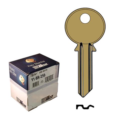 Ilco Taylor Key Blanks Yale Y1 Brass 250 Pack Mba Usa Inc