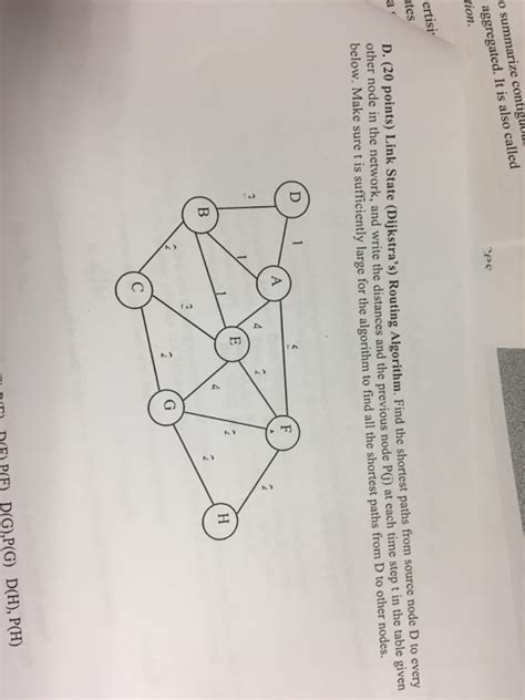 solved link state dijkstra s routing algorithm find the