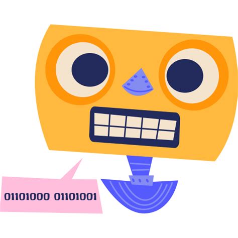 Binary Code Retro Cartoon Flat Sticker Freepik