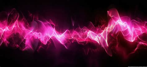 Abstract Pink Wave Patterns Vibrant Light Trails Dynamic Energy Flow Smooth Curves Digital