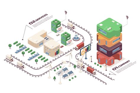 Premium Vector Development Company Concept 3d Isometric Web