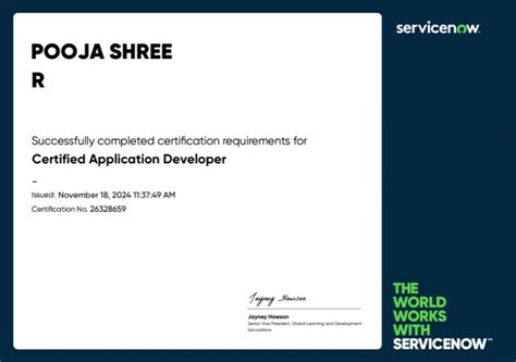 Servicenow Applicationdeveloper Certified Jobseeker Careergrowth