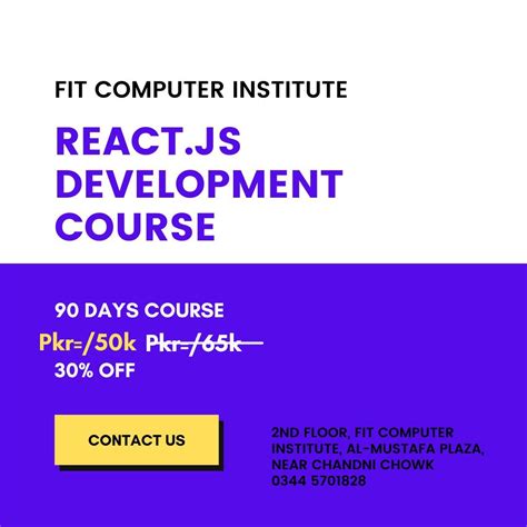 Fit Computer Institute On Linkedin Jsxinreact Reactjs