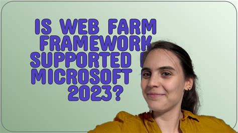 Is Web Farm Framework Supported By Microsoft In 2023 Youtube