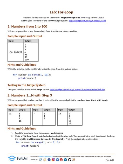 numbers from 1 to 100 problem description pdf computer